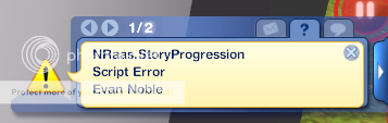 Mod The Sims - Story Progression mod script error